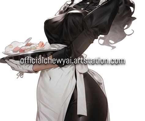 Artstation Cute Waitresses Artworks