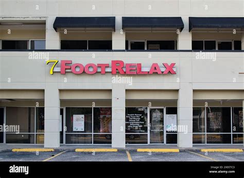 Houston Texas Usa 06 23 2024 7 Foot Relax Business Storefront
