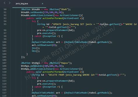 aplikasi crud sederhana dengan java swing dan mysql