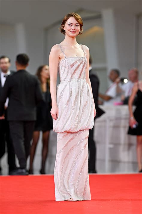 Emma Stone Looks Flawless In Custom Louis Vuitton At Venice Film