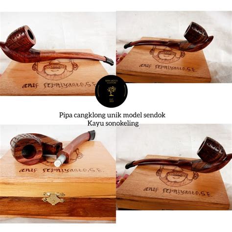 Jual Pipa Cangklong Cangklong Model Sendok Kayu Sonokeling Shopee Indonesia