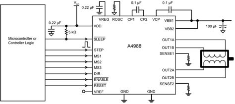A4988 Stepper Motor Driver Module Pinout Datasheet Specs 59 Off