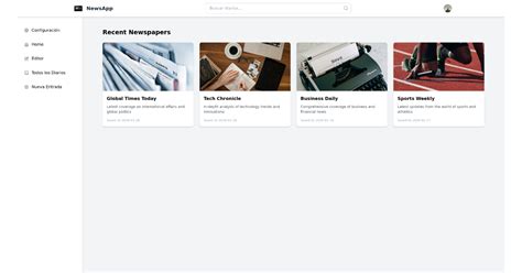 News App Free React Tailwind Component