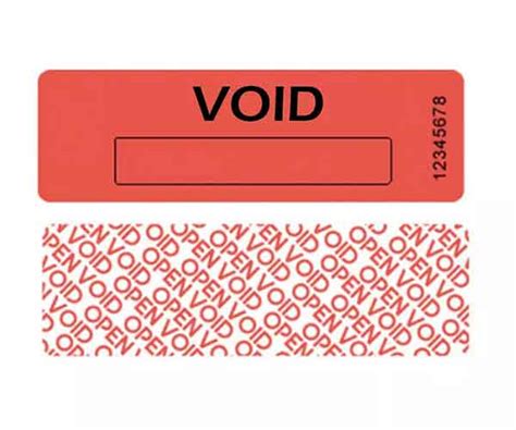 Tamper Seal Labels Custom Security Sticker Ruilabels