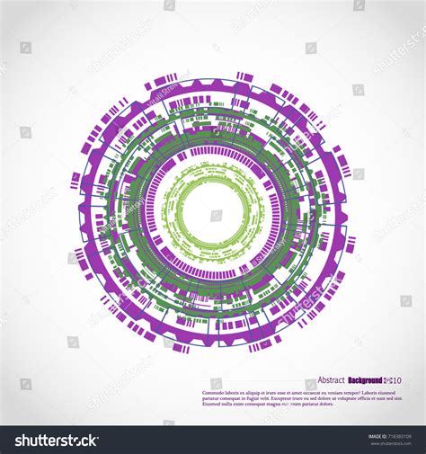 Abstract Future Technology Concept Backgroundvector Illustration Stock