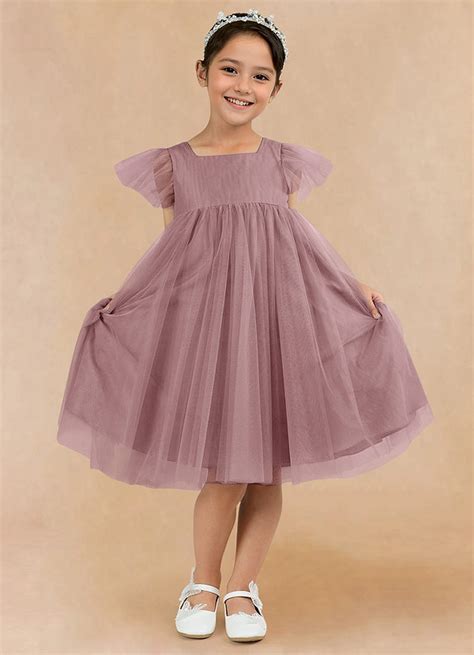 Dusty Rose Flower Girl Dresses Azazie