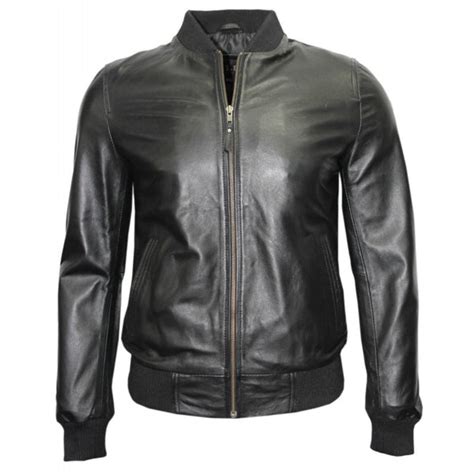 Silver Mens Biker Bomber Leather Jackets Out Class Jackets