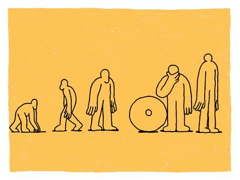 Evolution Of Man Drawing