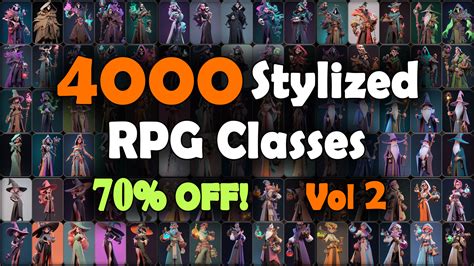 Artstation 4000 Stylized Rpg Classes Reference Pack Mega Bundle