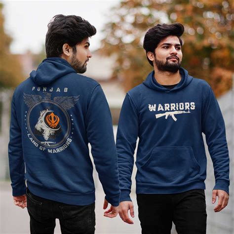 Punjab Warriors Hoodie Buy Punjabi Printed Hoodies For Men Punjabi Adda