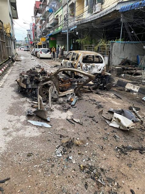 မြ၀တီမြို့ နေရာ ၂ ခုတွင် ယမန်နေ့ညပိုင်း ပြင်းထန်သော ဗုံး ၂ လုံး တစ်ပ