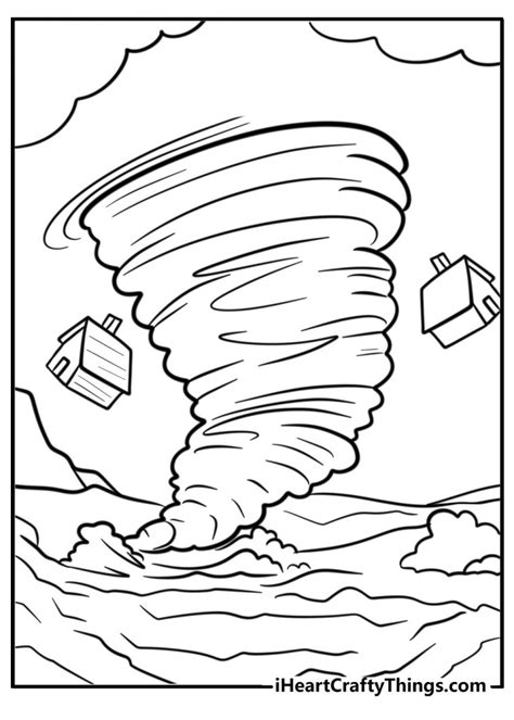 25 Tornado Coloring Pages 100 Free To Print