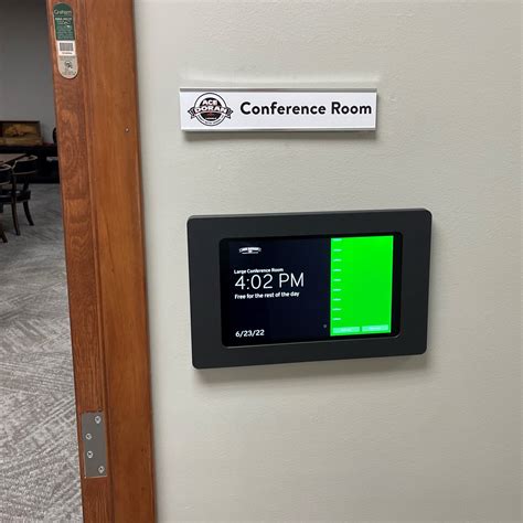 Create A Conference Room Scheduler With Our On Wall Slim Mount Looking