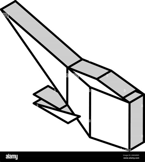 Perspective Drawing Architectural Drafter Isometric Icon Vector