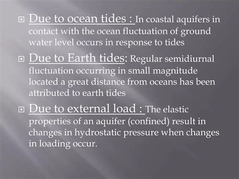 Groundwater Level Fluctuation Pptx Geography Science