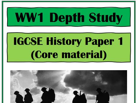IGCSE History How To Answer Paper 1 Core Content Questions Cambridge Teaching Resources
