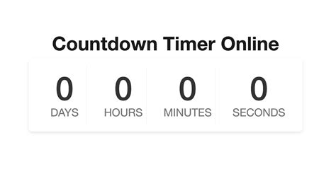 Countdown Timer To Any Date And Time Full Screen