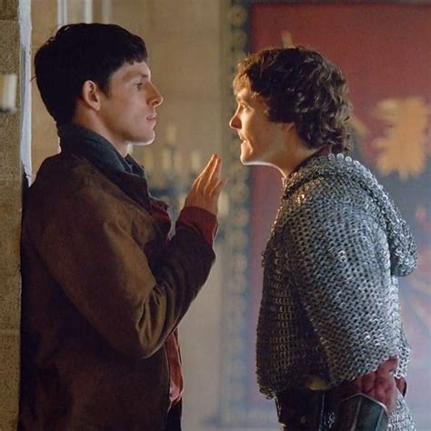 Colin Morgan Merlin And Alexander Vlahos Sir Mordred Mordred Merlin