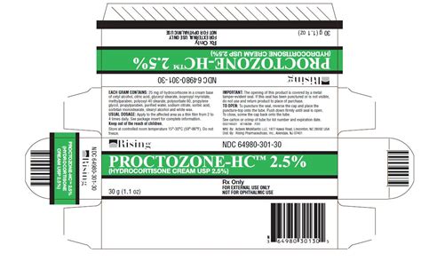 Dailymed Proctozone Hc Hydrocortisone Cream