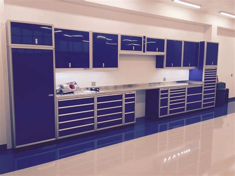 Blue Metal Garage Cabinets At Rose Aiken Blog