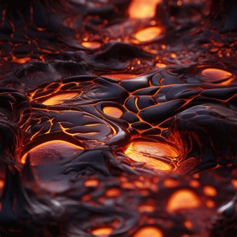 Premium Ai Image Volcanic Power 3d Lava Volcano Erupting Magma