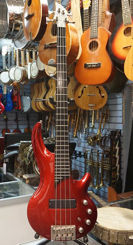 Cort Curbow 4 Luthite Body Candy Apple Red Reverb