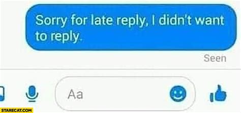 Sorry For Late Reply I Didnt Want To Reply StareCat