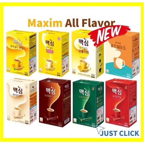 Popular Korean Coffee Maxim Ix Divided Into Sachets 1000 Unpacked From The Big Box Shopee