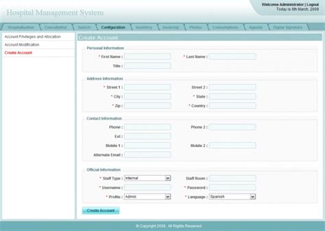 Hospital Management System User Interface Rare Photos By Viki Pandit