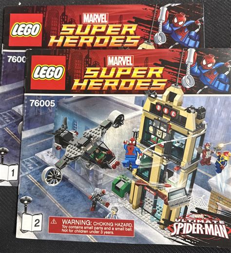 Lego Marvel Set 76005 Spider Man Daily Bugle Showdown Please Read