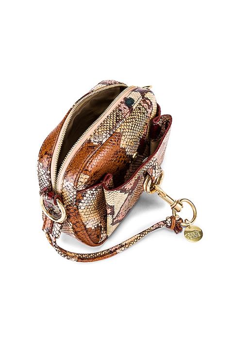 See By Chloe Tony Small Python Print Crossbody Bag In Powder Revolve
