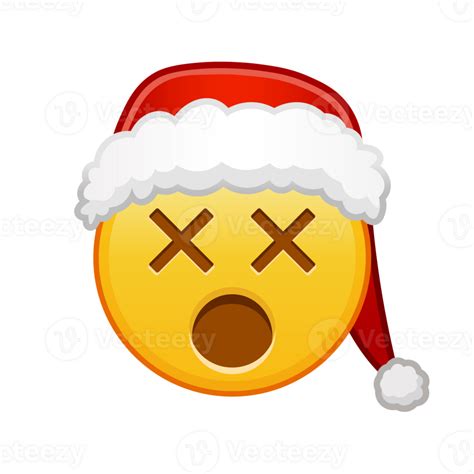 Christmas Face With Crossed Out Eyes Large Size Of Yellow Emoji Smile