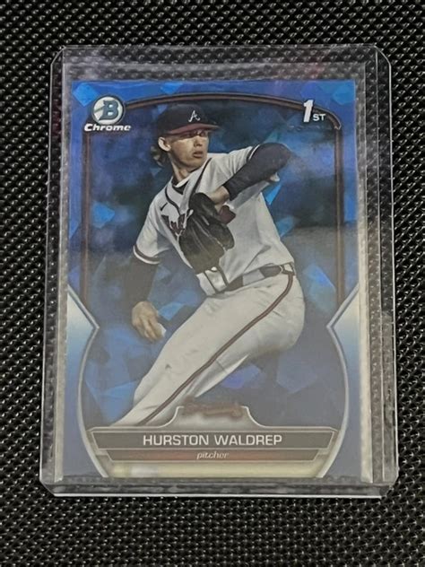 Hurston Waldrep 2023 1er Bowman Draft Chrome Saphir Bdc 114 Atlanta