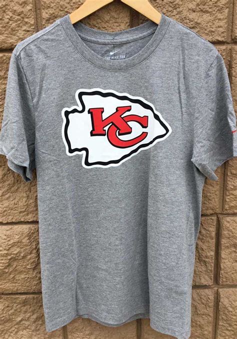 Nike Kansas City Chiefs Grey Logo Essential Short Sleeve T Shirt