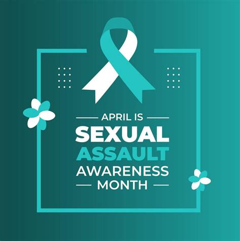 Sexual Assault Awareness Month Background Or Banner Design Template