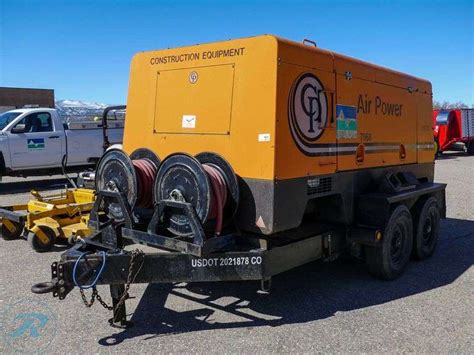 1990 Cp Cps 750 Towable Air Compressor Roller Auctions