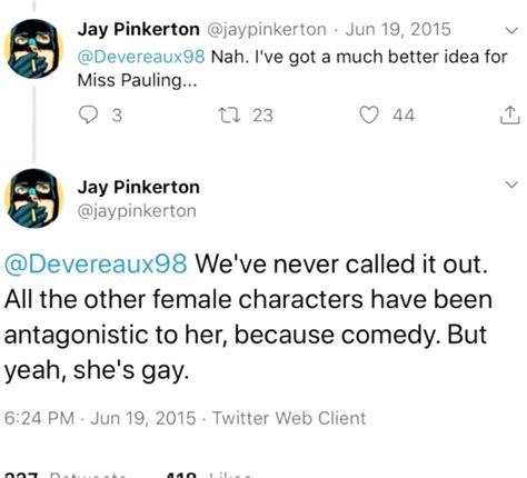 What Do You Guys Think Of Miss Pauling Being Lesbian Rtf2