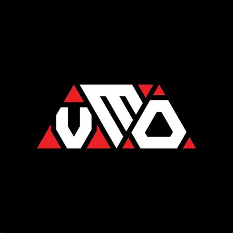 Vmo Triangle Letter Logo Design With Triangle Shape Vmo Triangle Logo