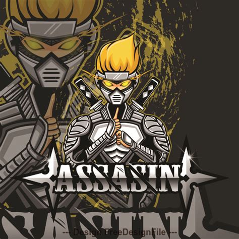 Assassin Logo Vector Design Free Download