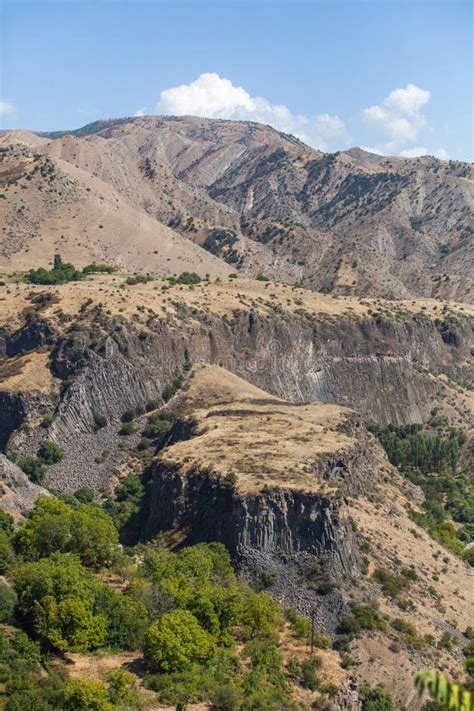 Symphony Of Stones From Afar Garni Gorge Armenia Stock Image Image Of Nest Garni 240383159