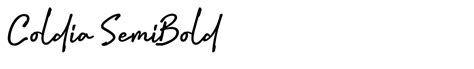 Coldia Semibold Font Webfont And Desktop Myfonts