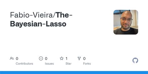 Github Fabio Vieirathe Bayesian Lasso
