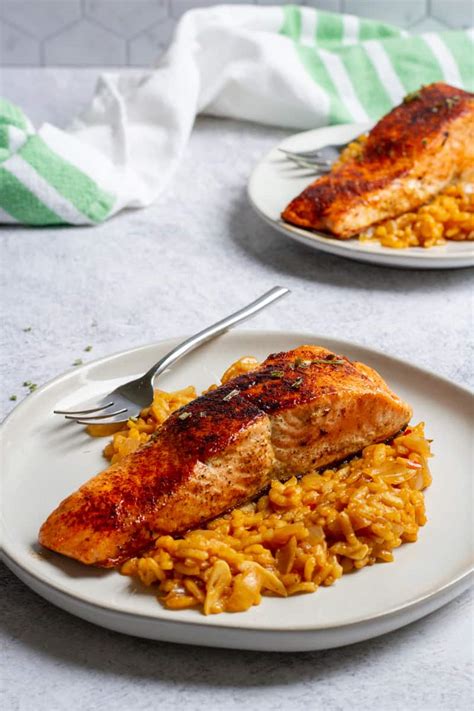 Pan Seared Salmon With Lemon Risotto Champagne Tastes®