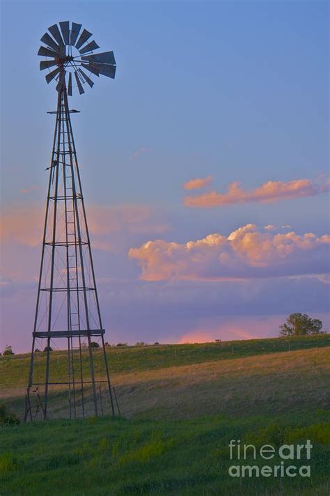 Windmill And Cotton Candy Sky Photograph By Julie Halloran Pixels