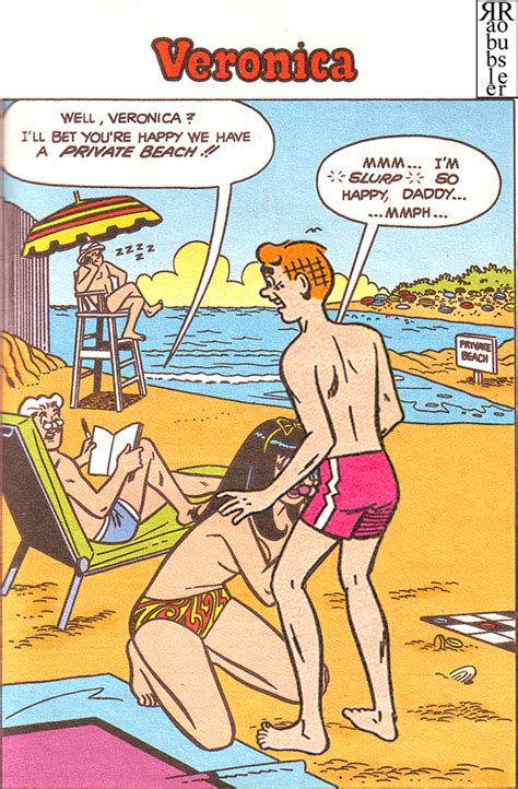 Rule 34 Archie Andrews Archie Comics Beach Black Hair Fellatio Hair Hiram Lodge Oral