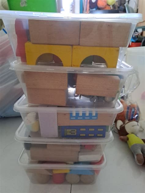 Wooden Block Mixture Everything Else On Carousell