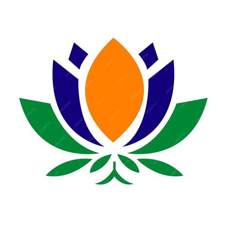 Logotipo E ícones Do Vetor De Lírio Aquático Shapla Vetor Premium