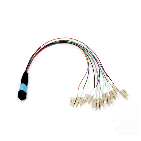 12 Colors Multimode Mpo Female Lc Om3 Tight Buffered Type Fiber