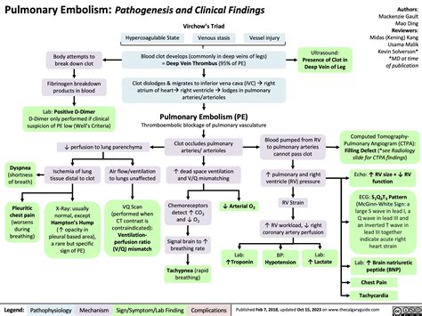 Pulmonary Embolism Pathogenesis And Clinical Findings Calgary