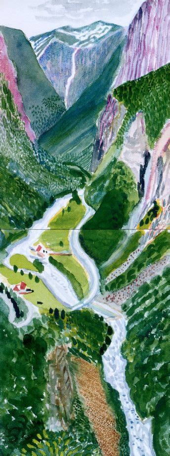 Fuckyeahdavidhockney The Valley Stalheim 2002 David Hockney